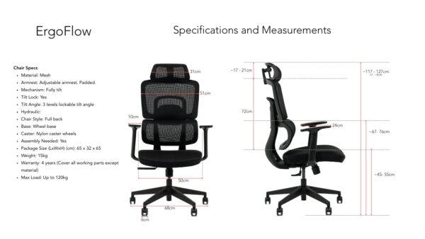 ErgoFlow Ergonomic Chair | EVIS Official